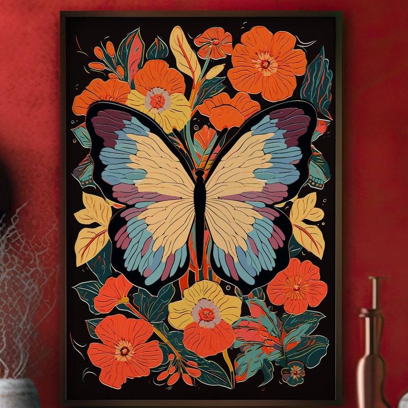 Orange Butterfly - Etsy
