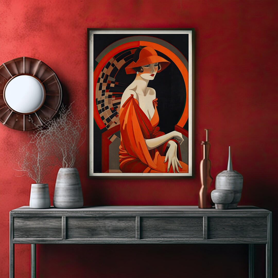 Vintage Wall Art Antique Moon Sign Moon Signs Art Nouveau Decor Wall ...