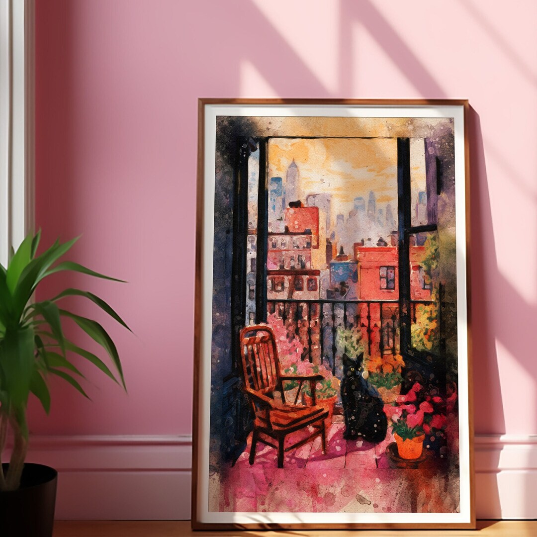 Vintage Wall Art Matisse Wall Art Open Window Colorful Wall Art Flower ...