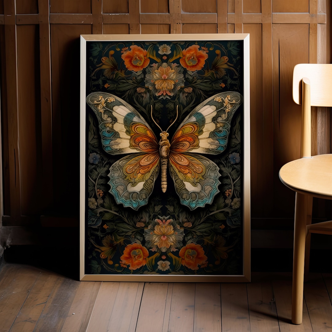 Stunning Butterfly Wall Art Print - Vibrant, Handcrafted, Nature ...