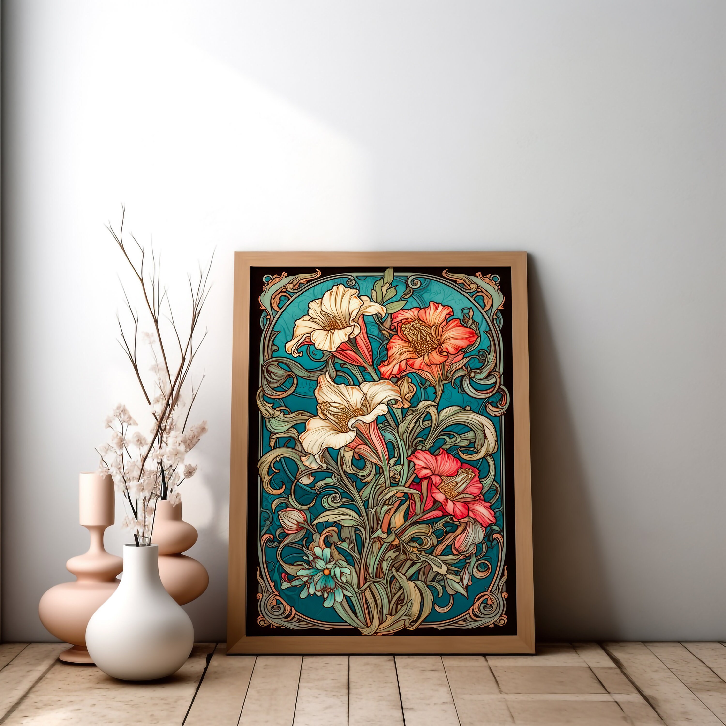 Boho Style Landscape Wall Art Set of 8 Digital Art Prints Mega Bundle ...