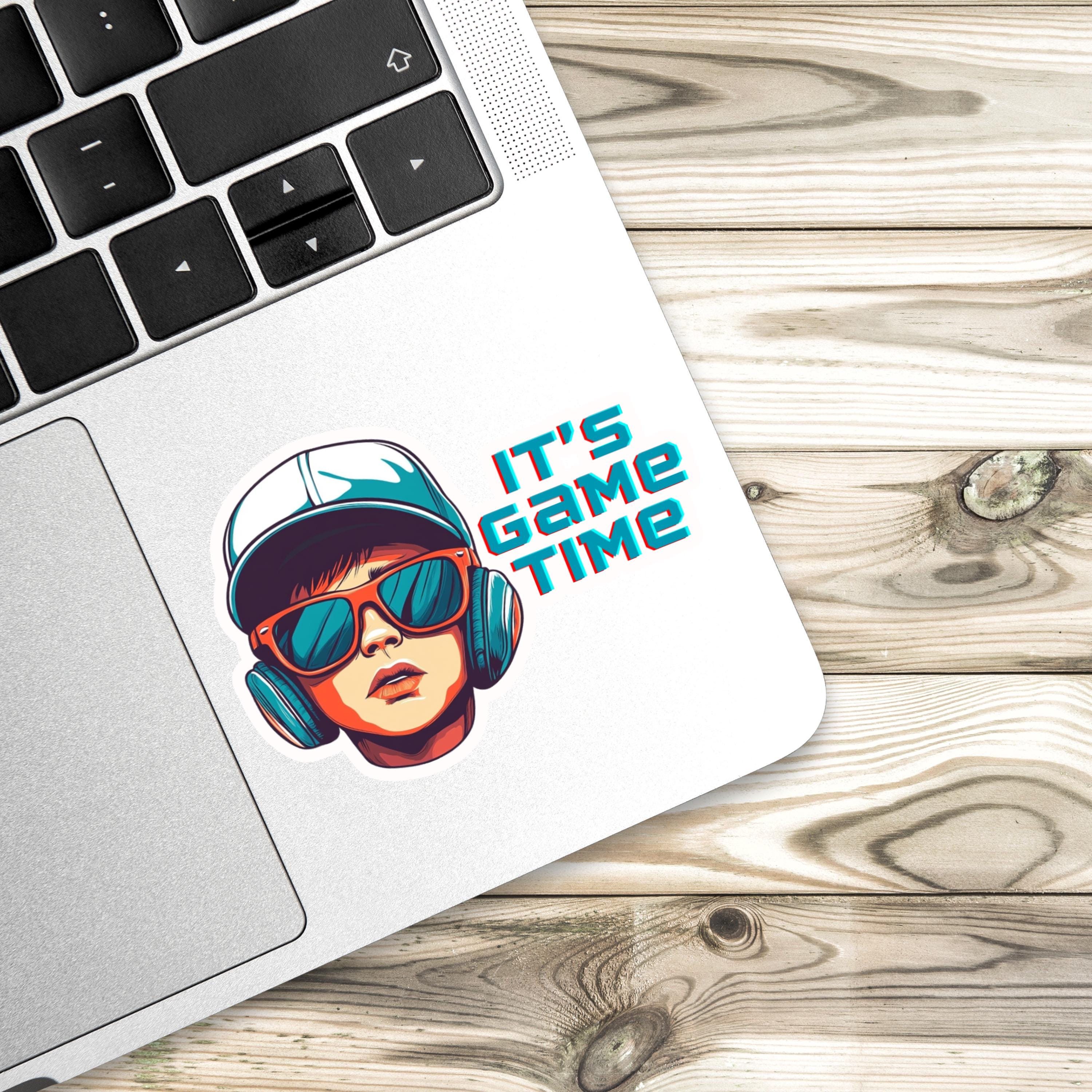 Video Game Boy Sticker – "it's Game Time" Cool Gamer Vinyl Sticker ...