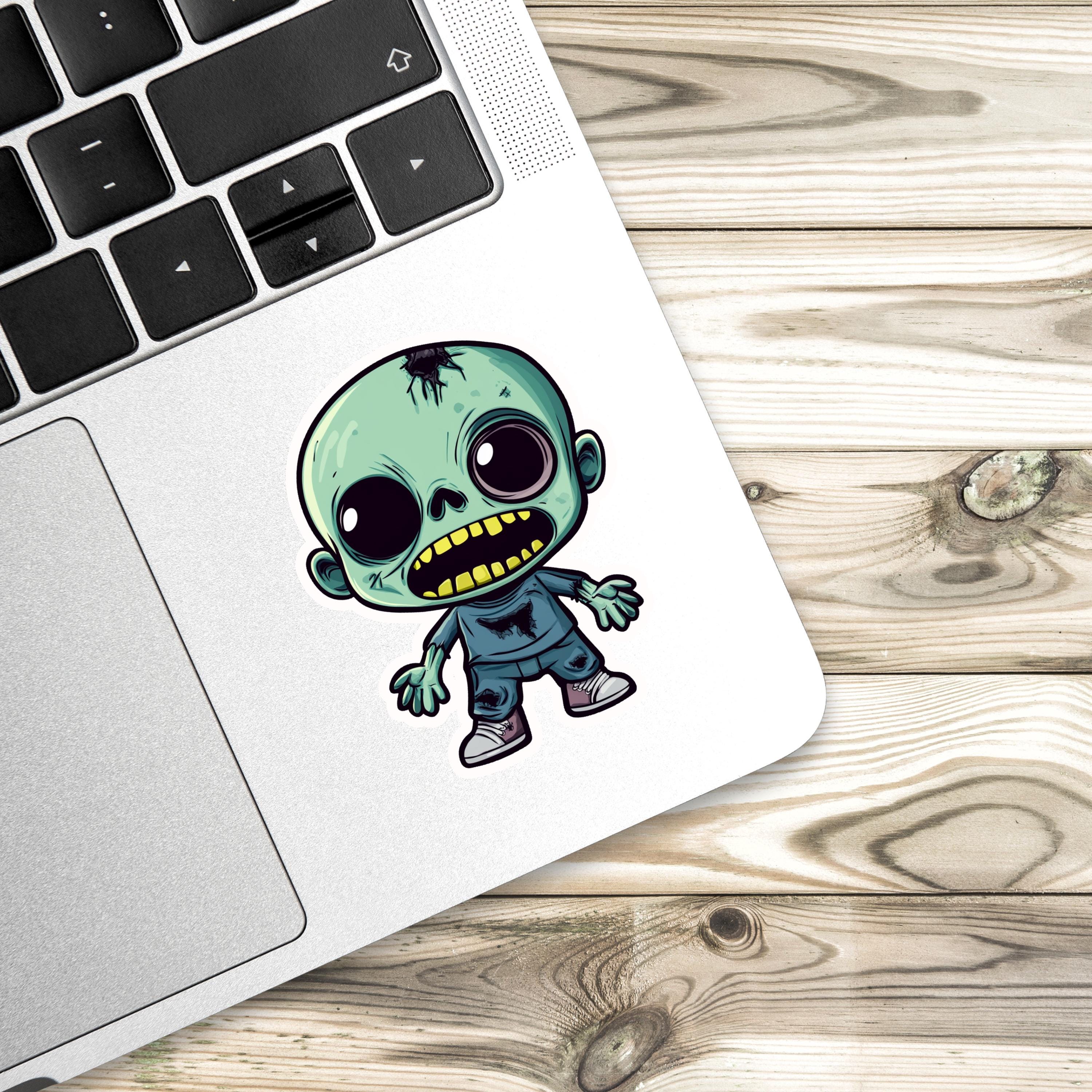 Cute Zombie Sticker | Halloween Decor | Cute Kids Monster Sticker ...