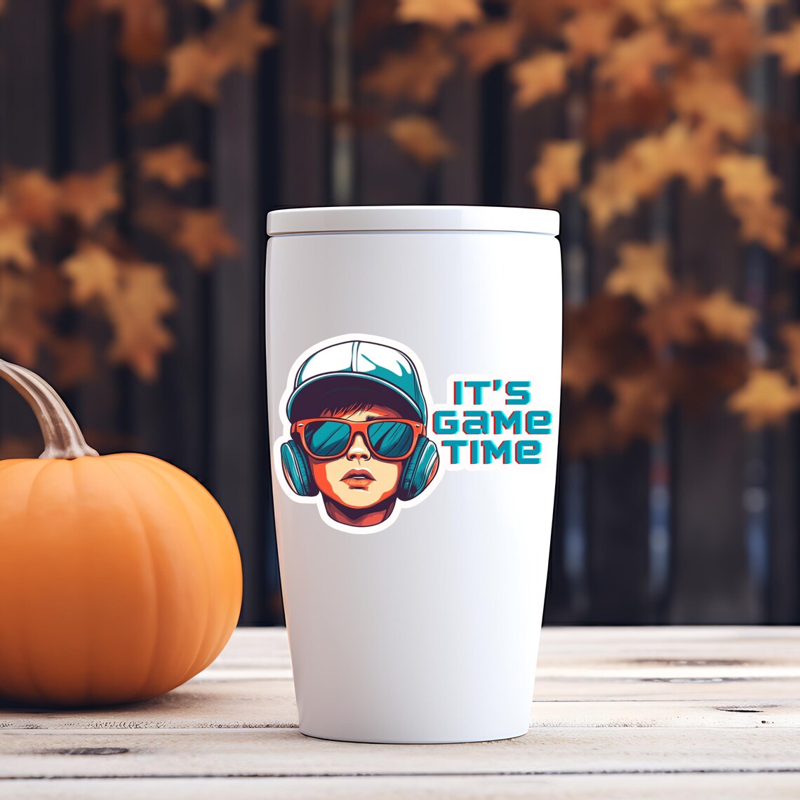 Video Game Boy Sticker it's Game Time Cool Gamer Vinyl Sticker Gaming ...