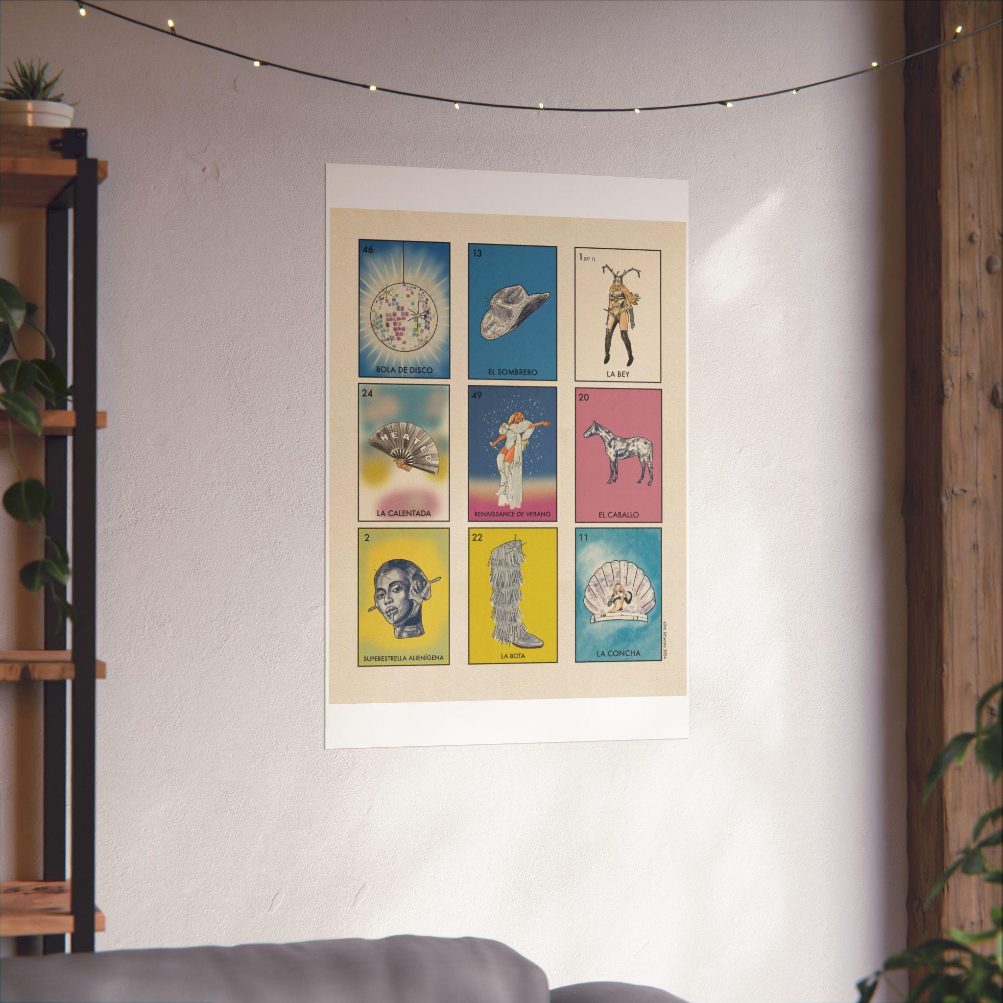 Beyonce Renaissance Loteria Poster, Loteria, Bingo, Wall Art Decor ...
