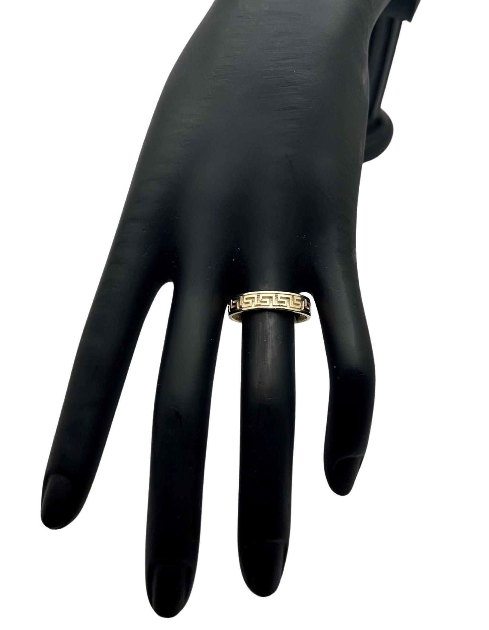 14K Gold Greek Key Ring I 5 MM Wide Gold Greek Ring I Greek - Etsy