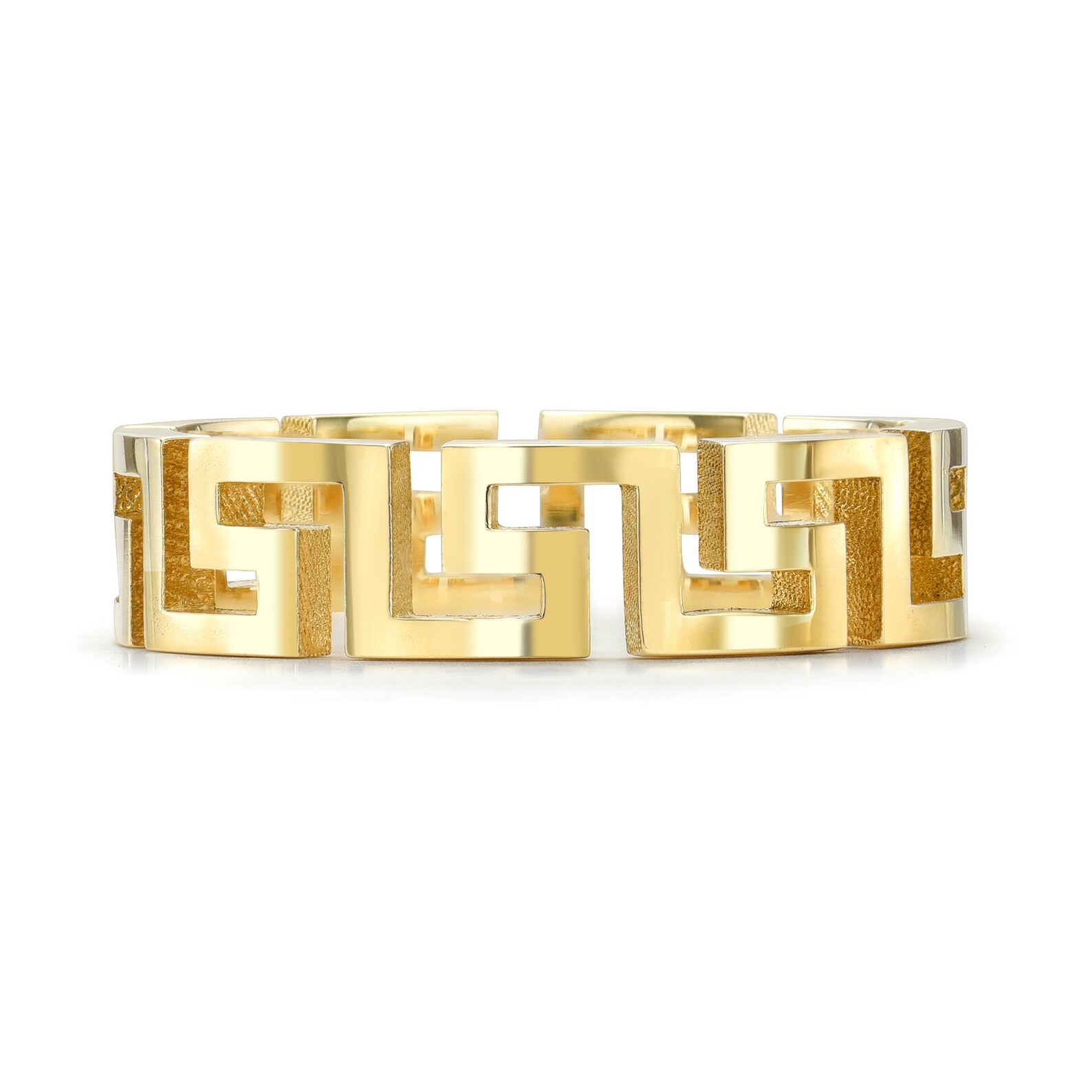 14K Gold Greek Key Ring I Geometric Greek Key Ring I Greek Key Jewelry ...