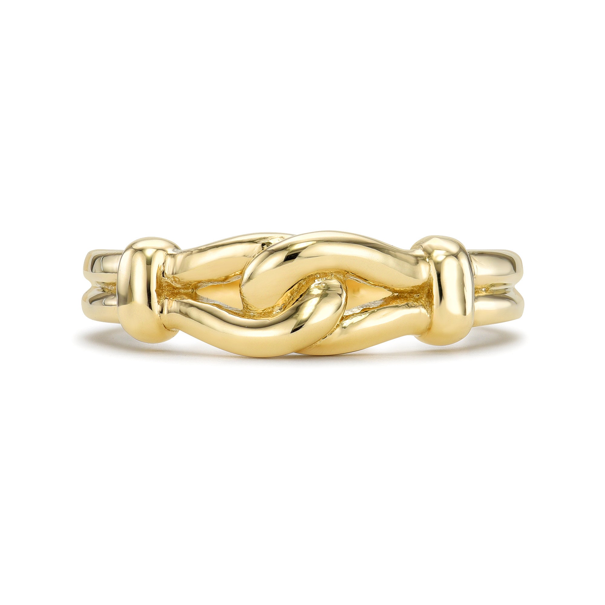 14K Solid Gold Knot Ring I Love Knot Ring I Infinity Knot Ring I Love ...