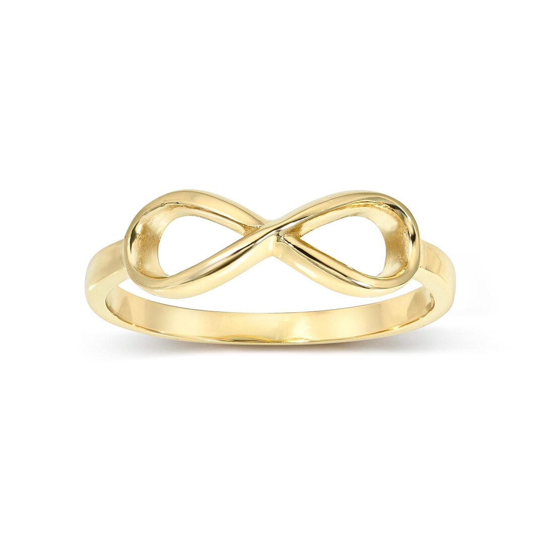 14k Solid Gold Infinity Mom Ring I Womens Infinity Ring Gifts for Wife ...