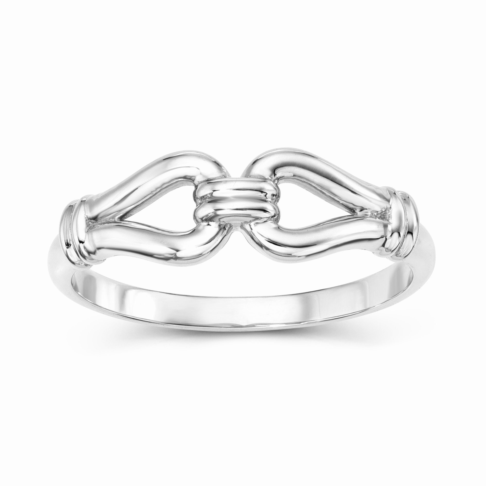 14K Double Loop Ring I Endless Love Jewelry I Double Knot Ring I Love ...