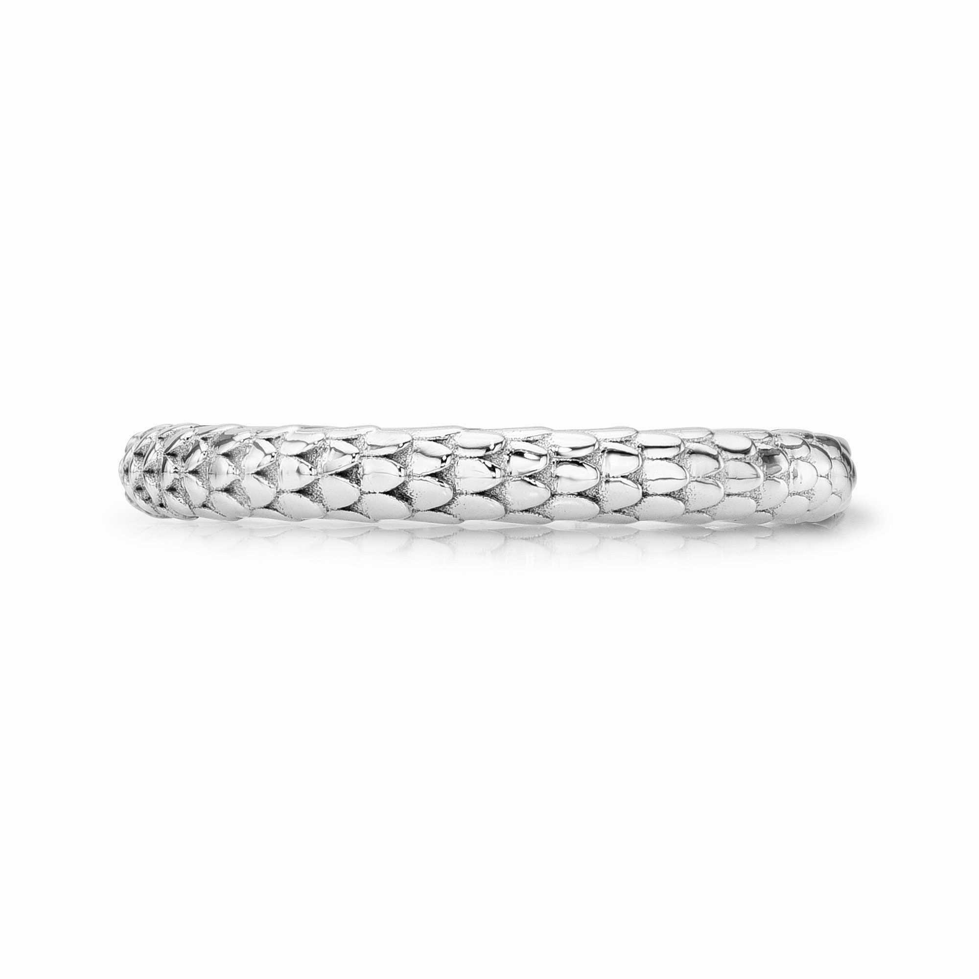 14K Viper Gold Band I Snake Skin Gold Band I 2.50MM Wide Band I Dainty ...