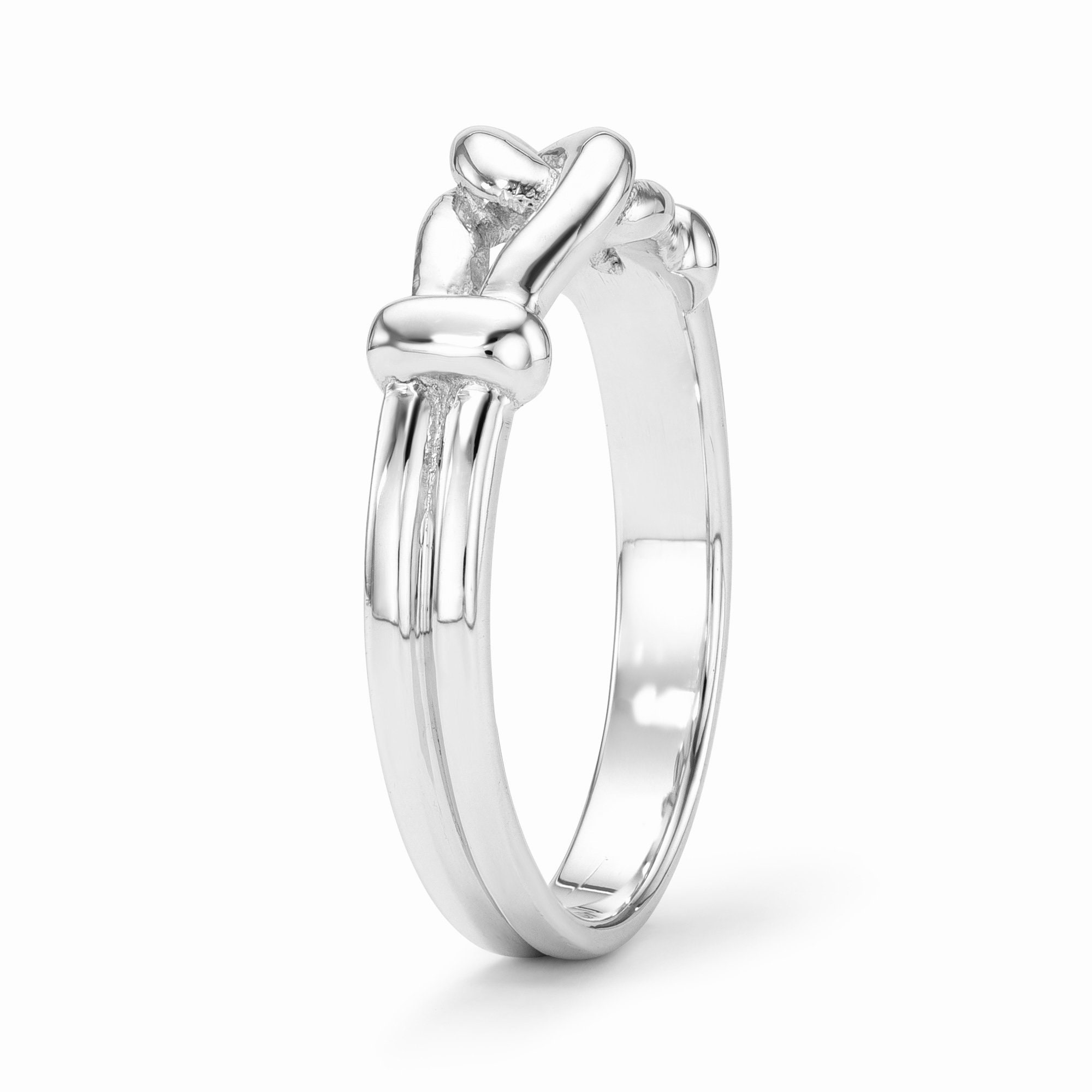14k Solid Gold Knot Ring I Love Knot Ring I Infinity Knot Ring Etsy