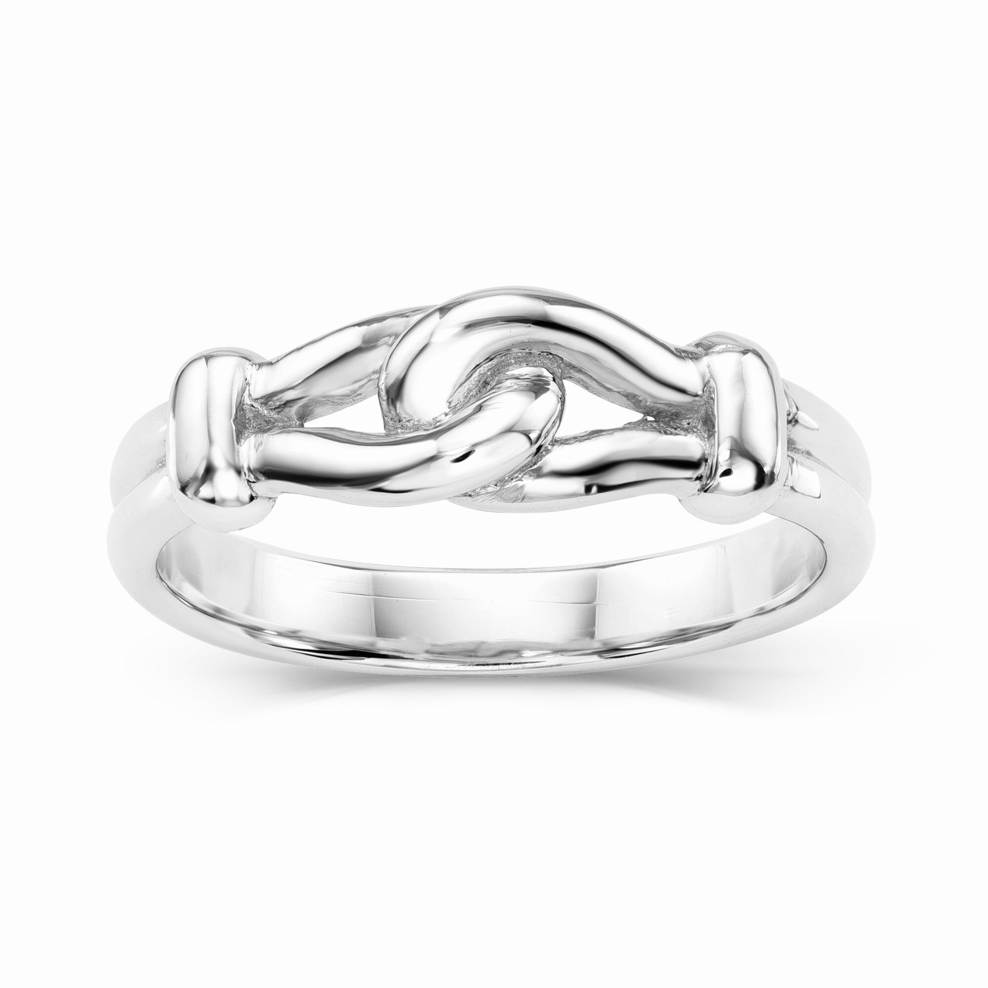 14K Solid Gold Knot Ring I Love Knot Ring I Infinity Knot Ring - Etsy