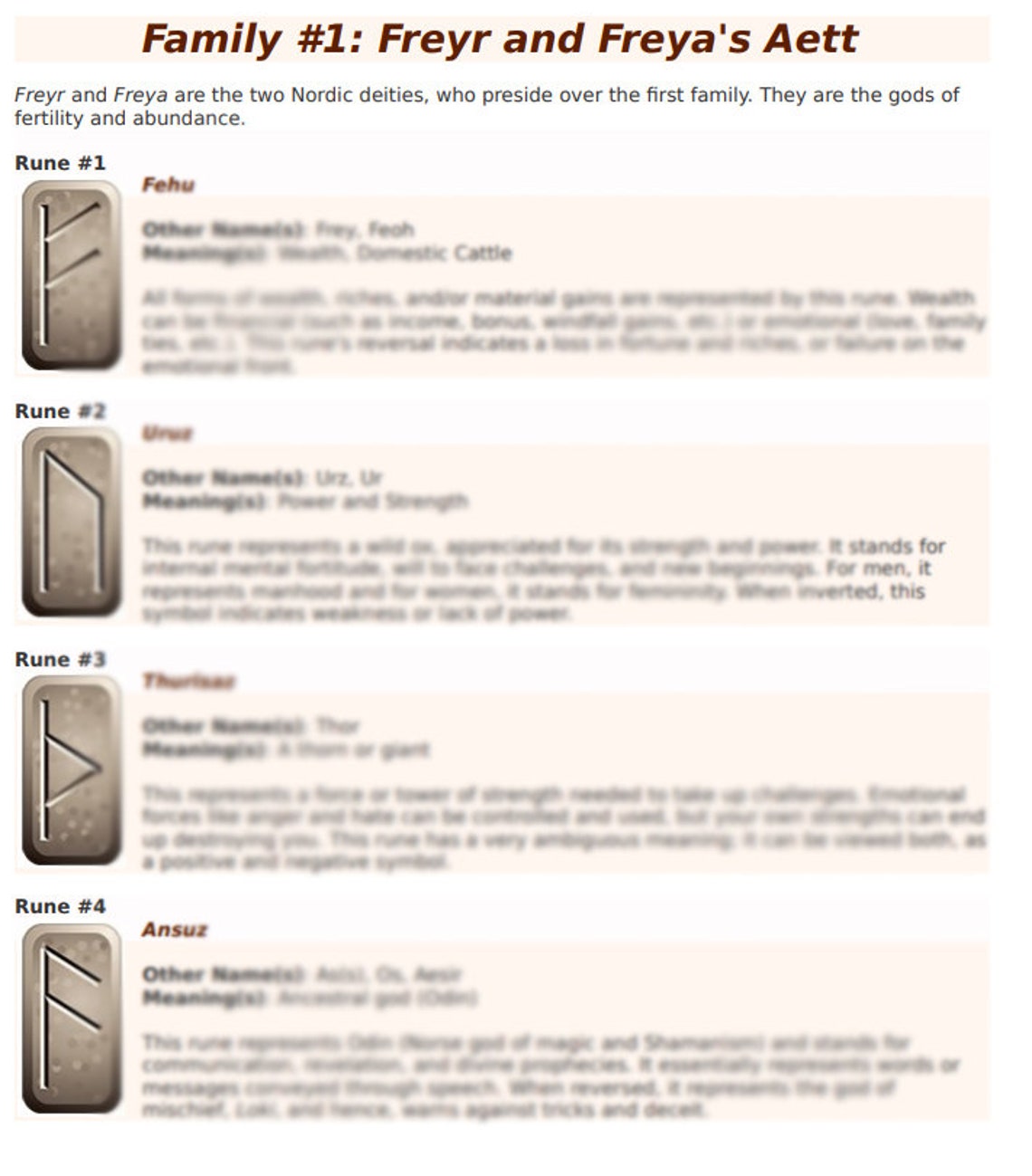 Elder Futhark Runes Rune Cheat Sheets Rune Guide Instant Download ...