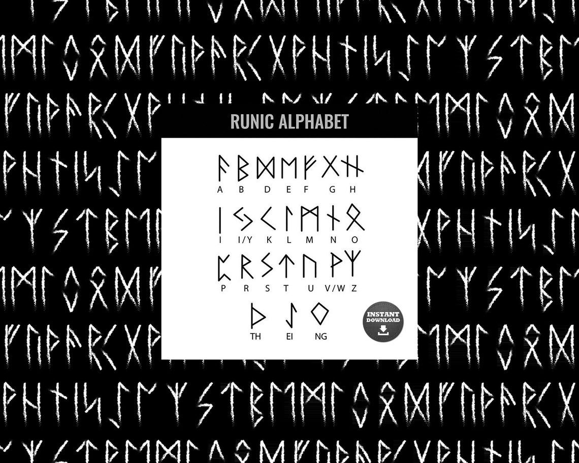 Elder Futhark Runes | Rune Cheat Sheets | Rune Guide | Instant Download ...