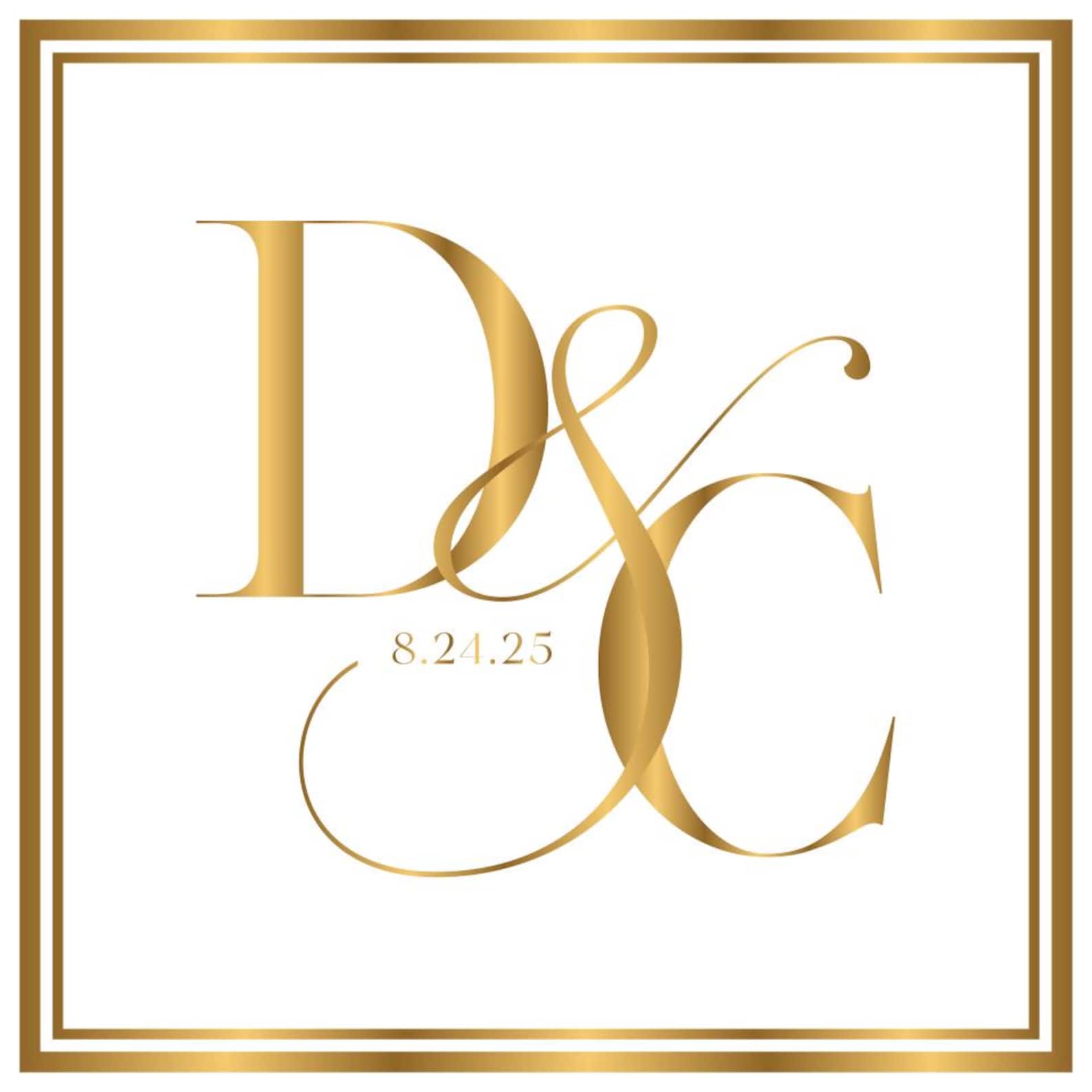 Custom Wedding Decal Dance Floor Wrap. Gloss Removable Vinyl. Monogram ...