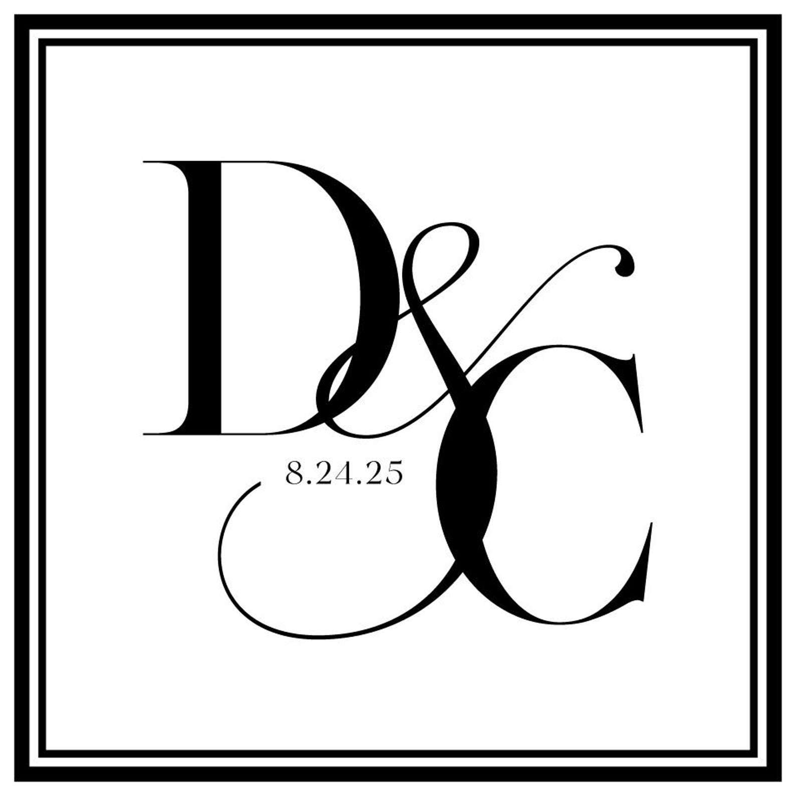 Custom Wedding Dance Floor Decal, Monogram Vinyl Wrap - Etsy