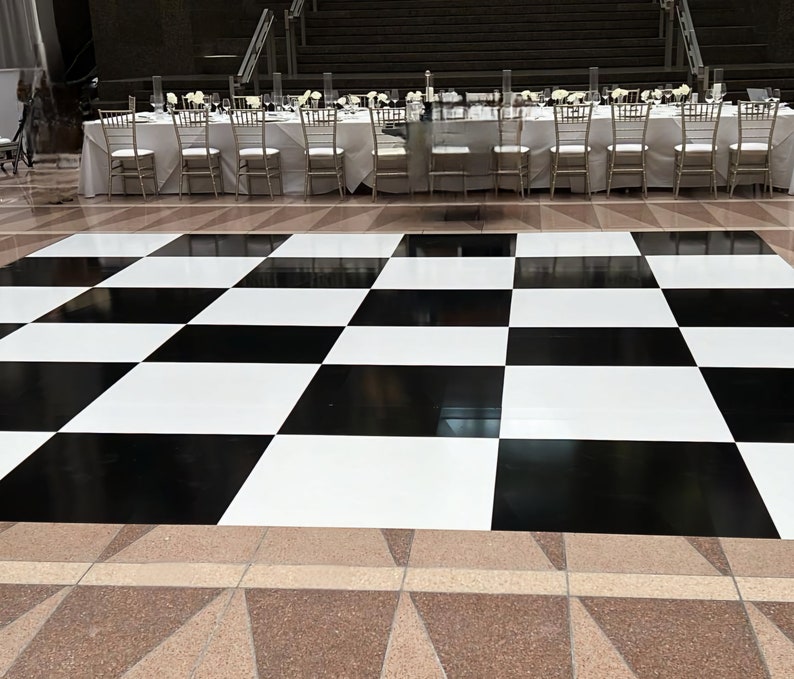 Checkerboard Wedding Dance Floor Decal | Gloss or Matte Vinyl - Etsy