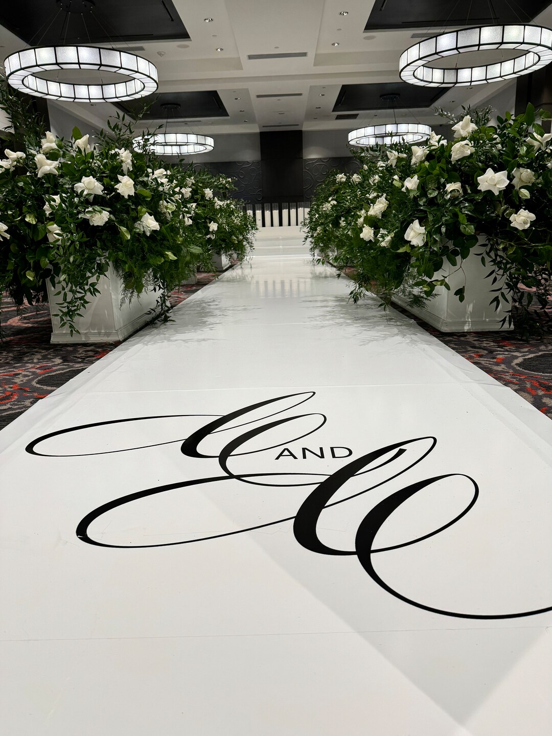Customizable Wedding Decal Aisle Runner Wrap | Gloss Removable Vinyl ...