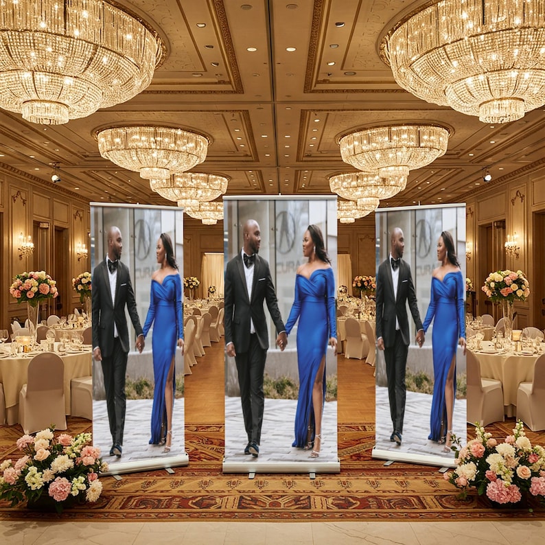 Custom Retractable Photo Banner, Event Display, 33x80 (set of 3) - Etsy