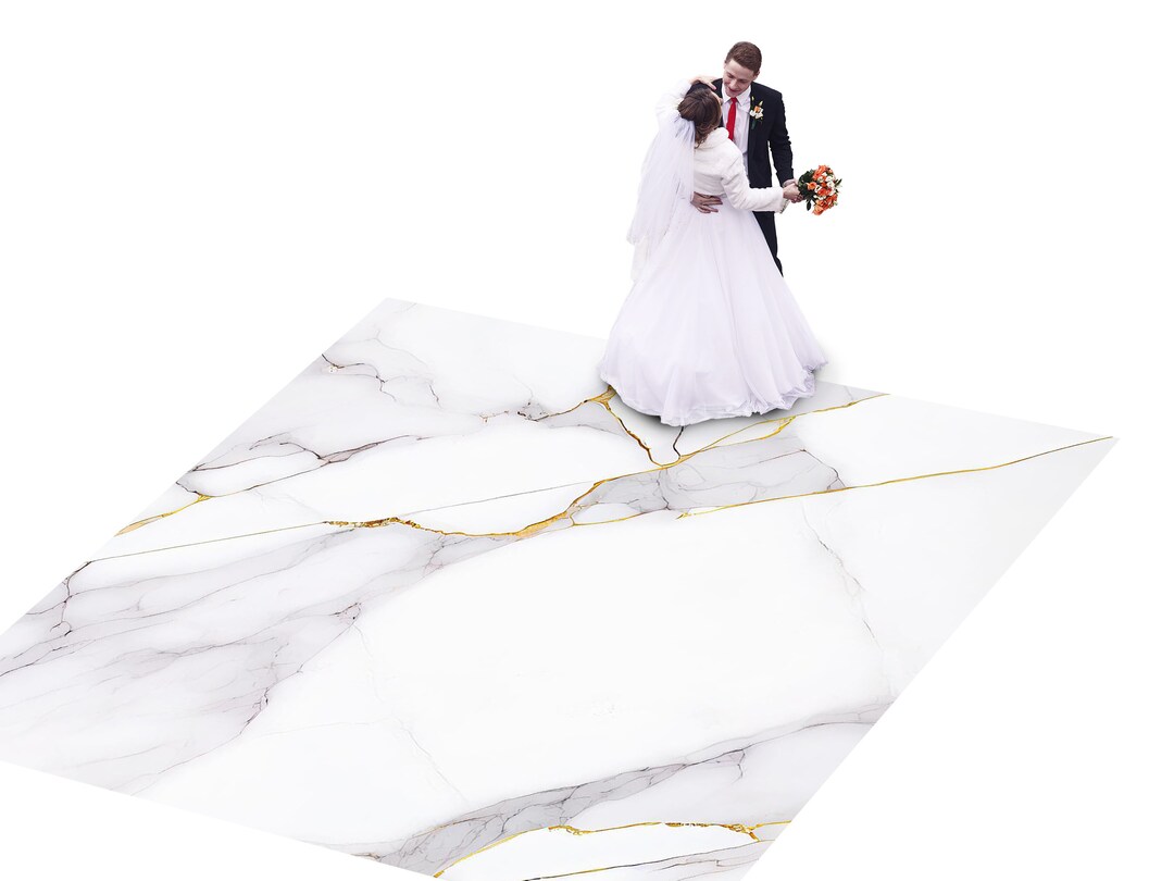 Granite Marble Wedding Dance Floor Wrap, Gloss Vinyl Decal - Etsy