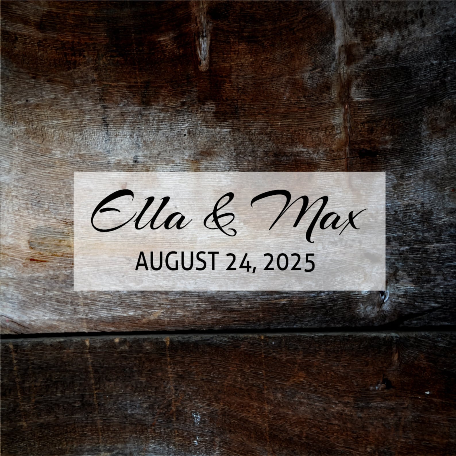 Rustic Wedding Dance Floor Decal Wrap | Personalized Monogram Vinyl - Etsy