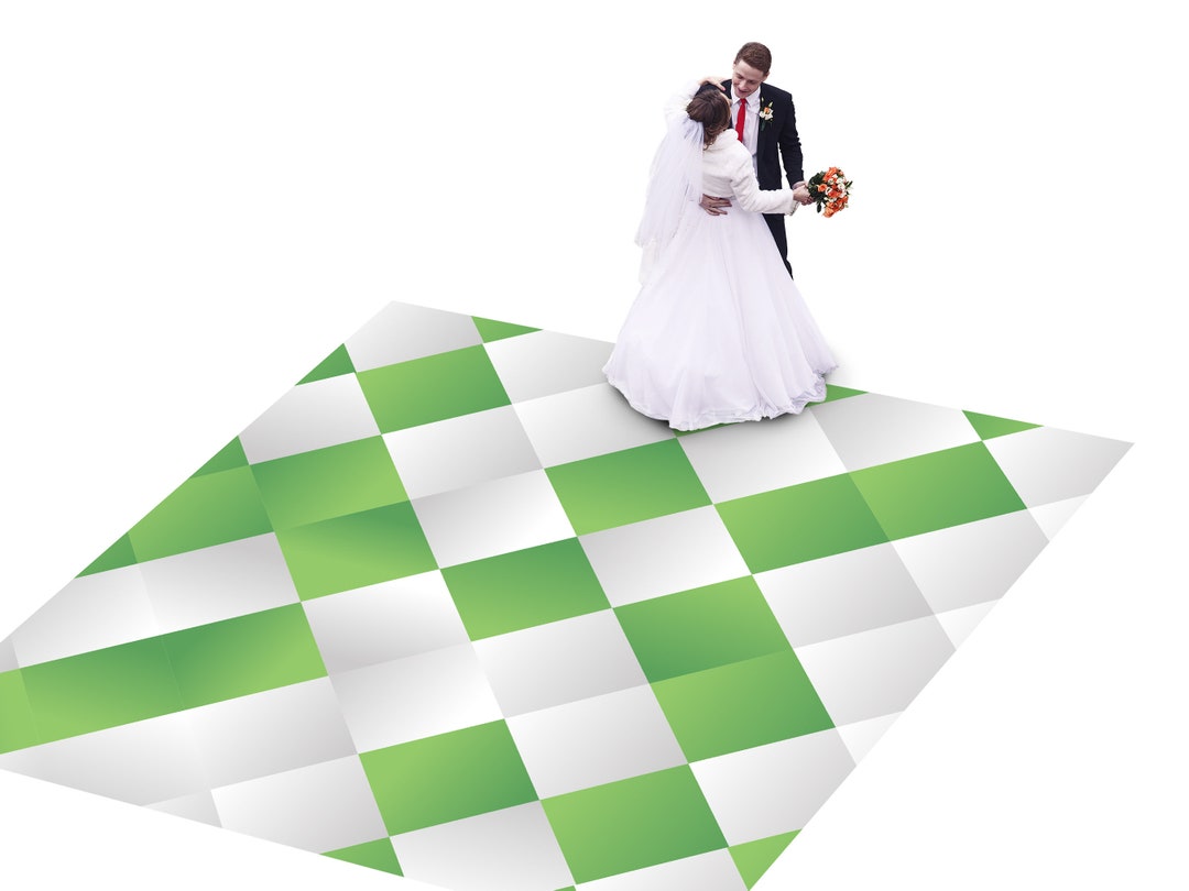 Custom Wedding Decal Dance Floor Wrap Gloss Removable Vinyl. Diamond ...
