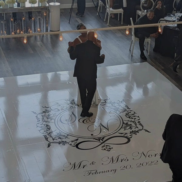 Dance Floor Monogram - Etsy