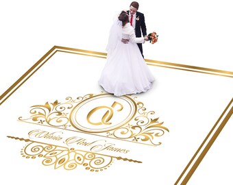 Custom Wedding Dance Floor Decal Removable Personalized - Etsy