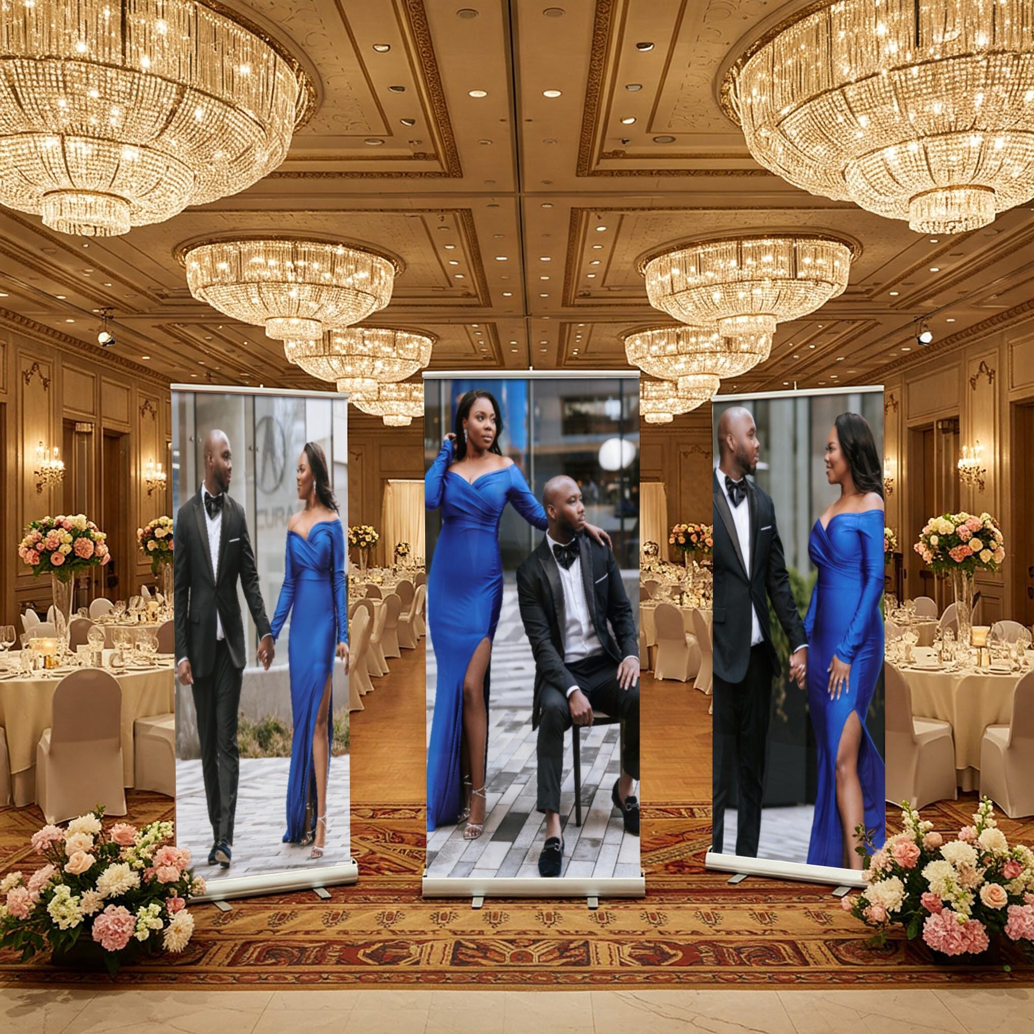 Custom Retractable Photo Banner, Event Display, 33x80 (set of 3) - Etsy