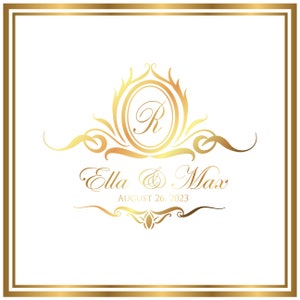 Custom Wedding Decal Dance Floor Wrap Gloss Removable Vinyl. Monogram ...