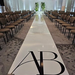 Customizable Wedding Decal Aisle Runner Wrap | Gloss Removable Vinyl ...