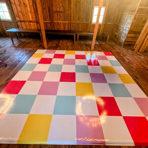 Custom Checkerboard Wedding Dance Floor Decal, Removable Vinyl Wrap - Etsy