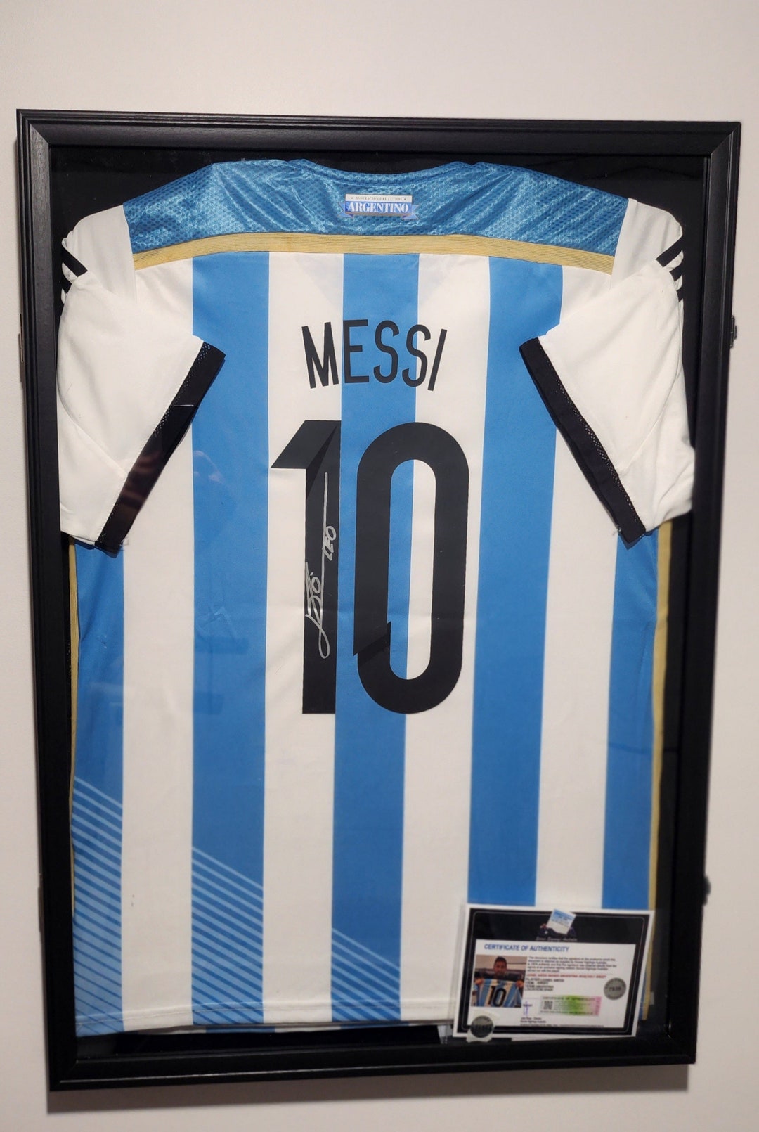 Lionel Messi Autographed Argentina Jersey - Etsy