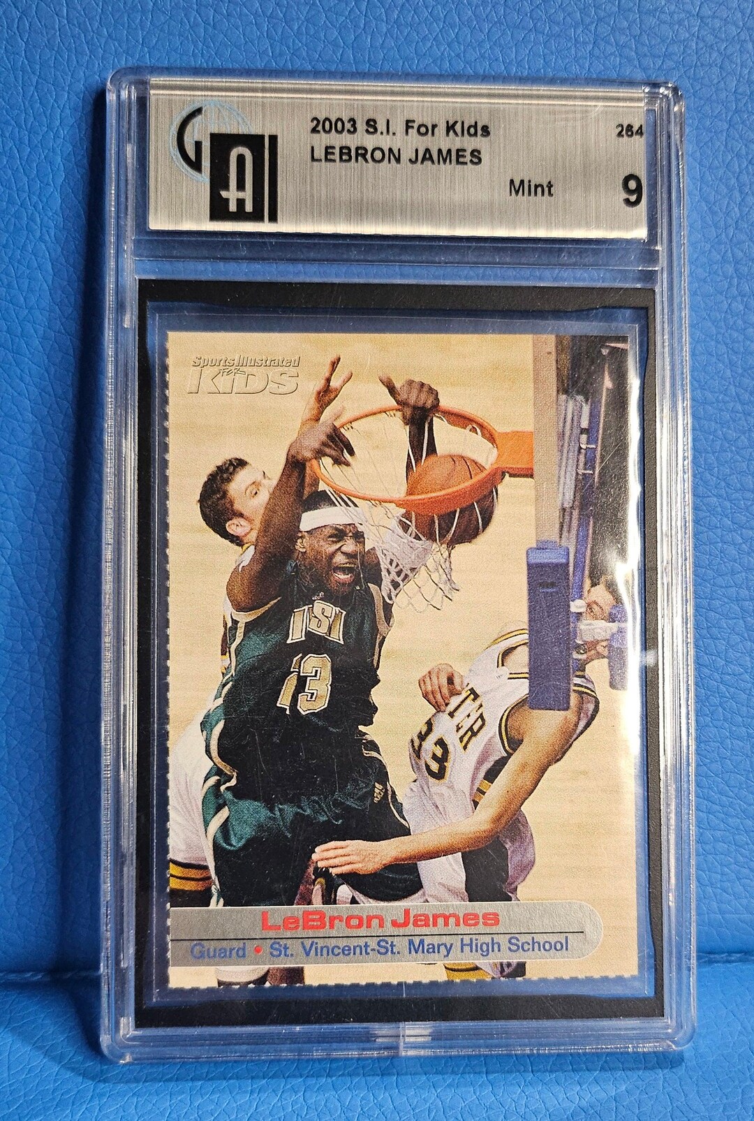 Lebron James RC 2003 Sports Illustrated for Kids Rookie Card Graded GEM ...