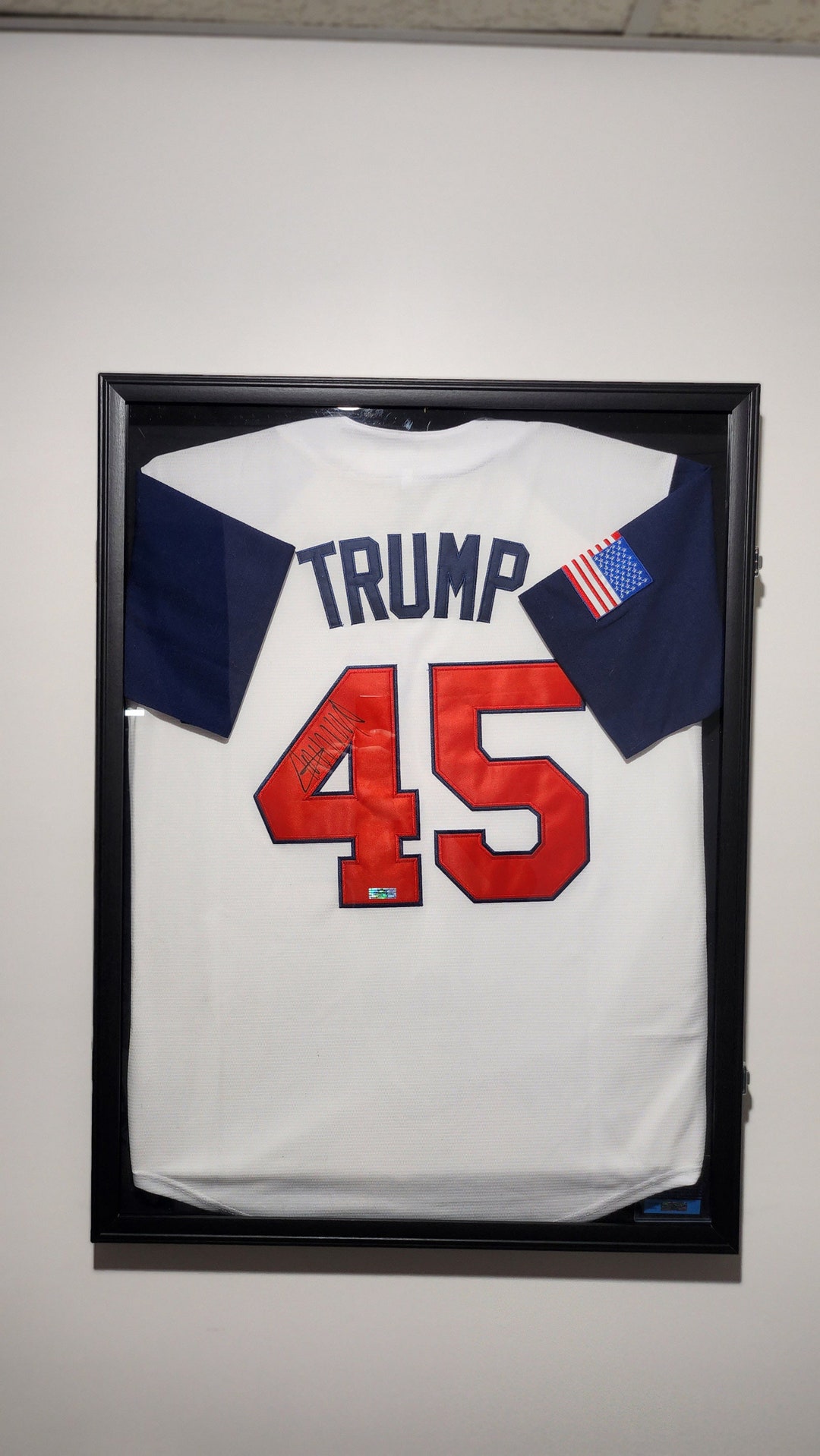President Donald Trump Signed Baseball #45 Jersey - Etsy