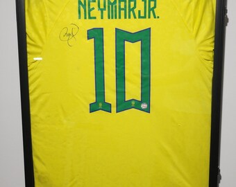Neymar Jr SIGNED Brazil Home Signature Shirt/jersey COA 2022 - Etsy UK