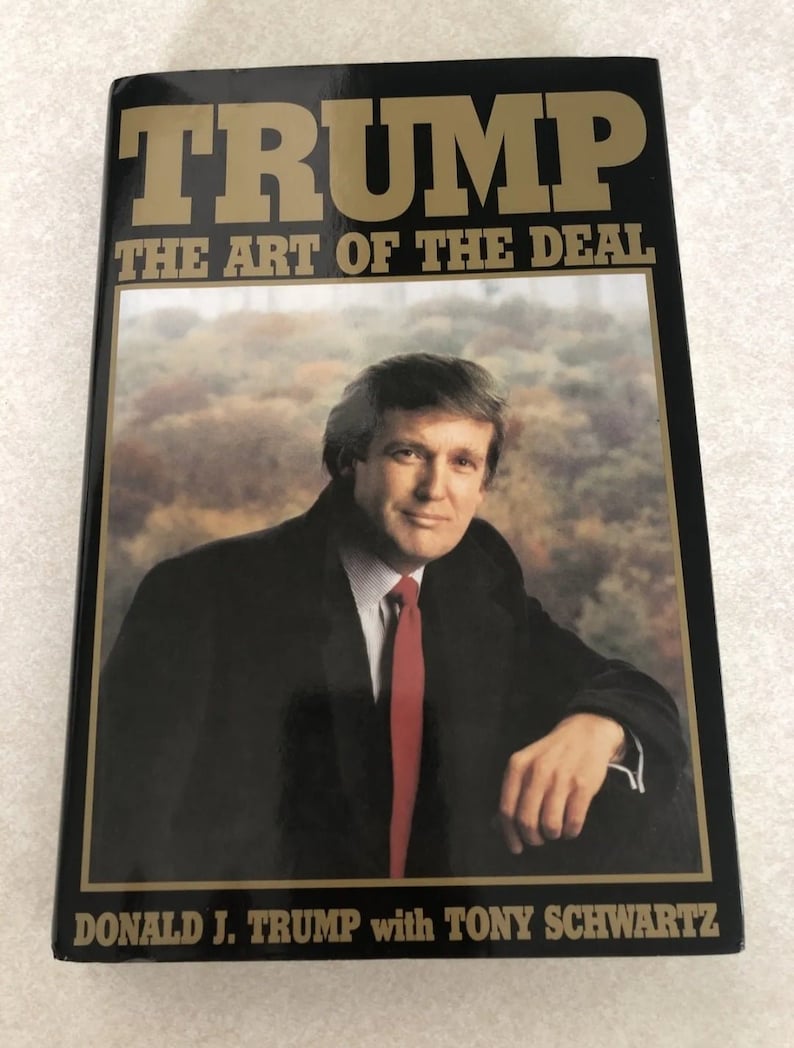 Donald Trump Autographed Book the Art of the Deal 2016 Edition - Etsy