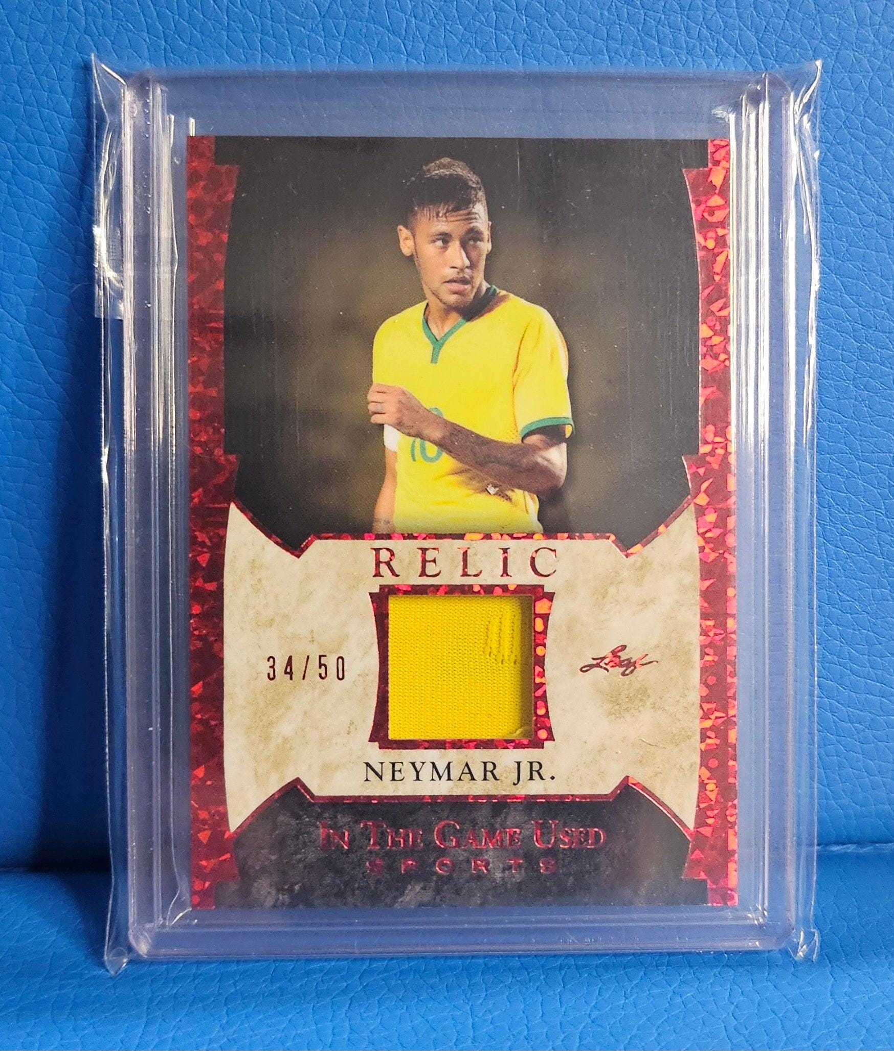 Neymar Jr Leaf Relic Patch in the Game Used 34/50 Soccer Brasil - Etsy