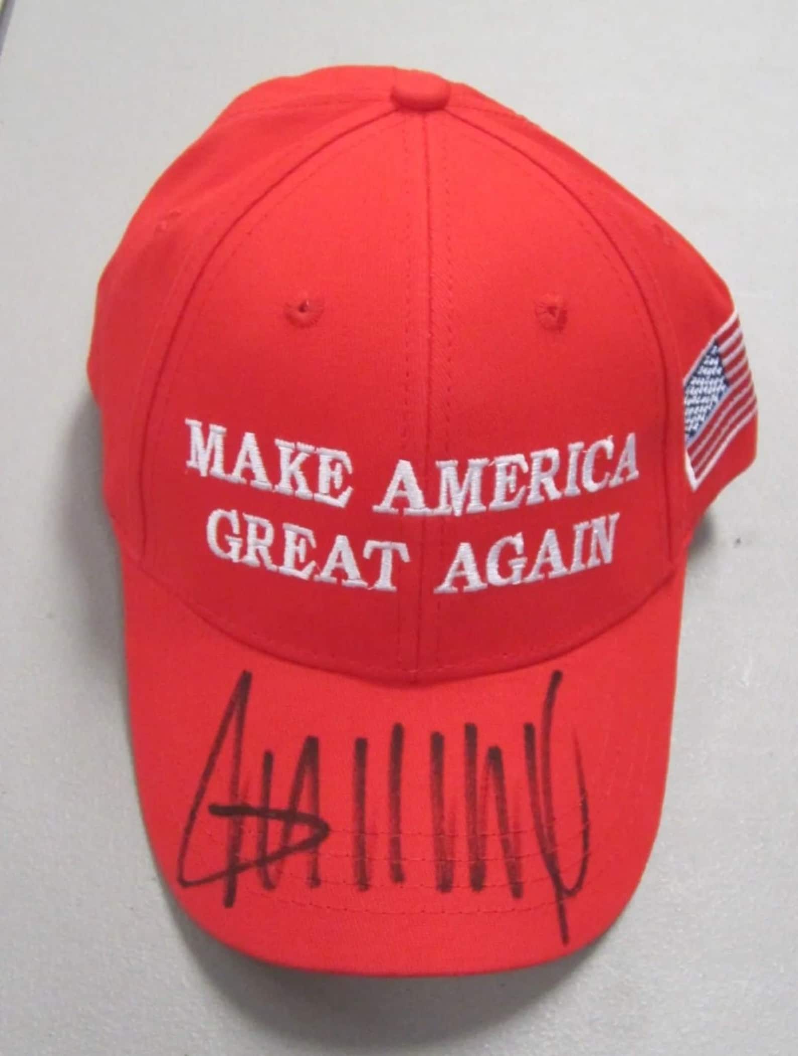 President Donald Trump Signed MAGA Hat With Certified COA - Etsy