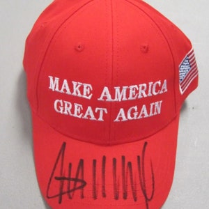Trump Signed Hat - Etsy