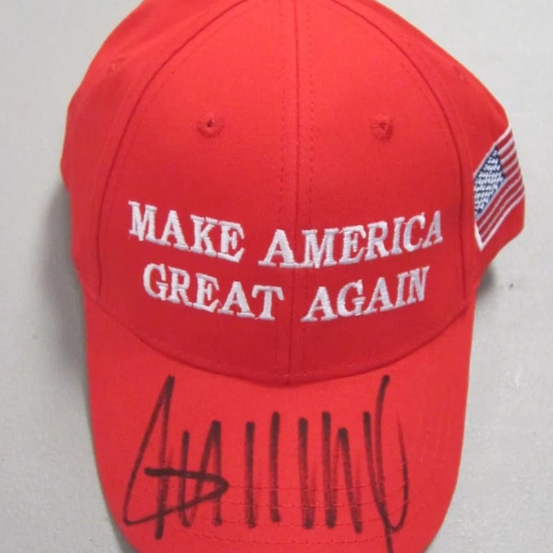 Trump Signed Hat - Etsy