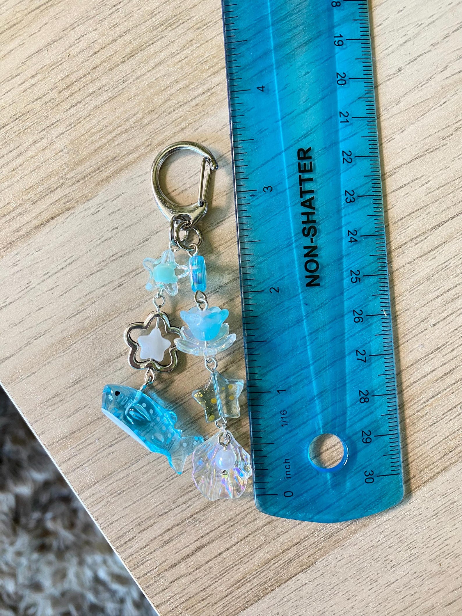 Whale Shark Keychain, Turquoise Whale Shark, Teal, Blue Green, Kawaii ...