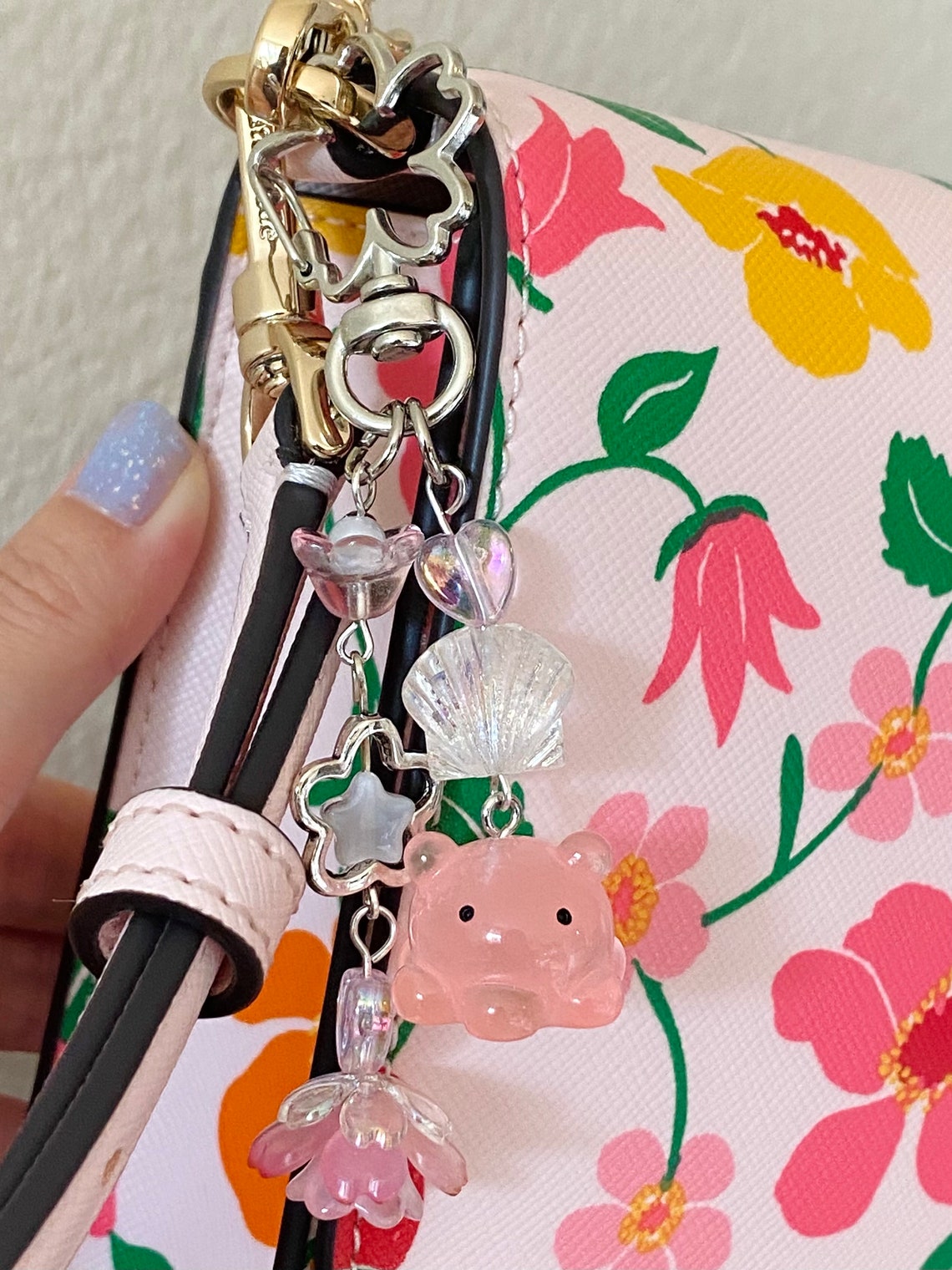 Flapjack Octopus Keychain, Pink Octopus, Kawaii, Cute, Cherry Blossoms ...