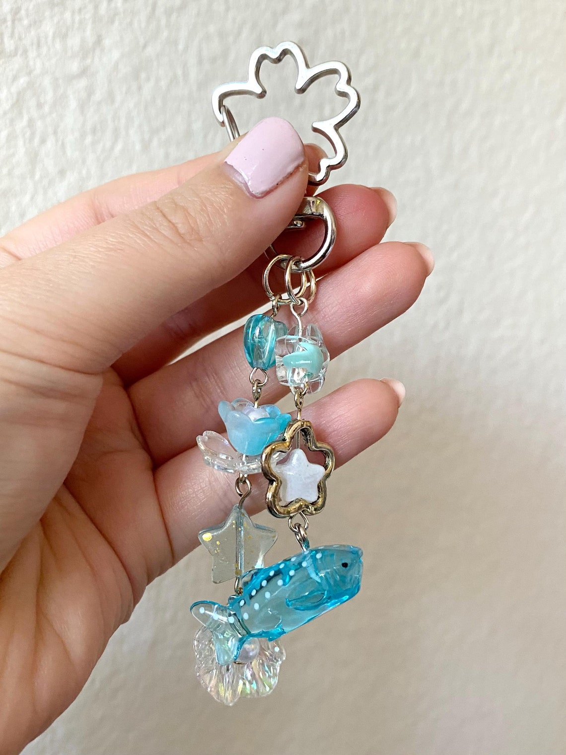 Whale Shark Keychain, Turquoise Whale Shark, Teal, Blue Green, Kawaii ...