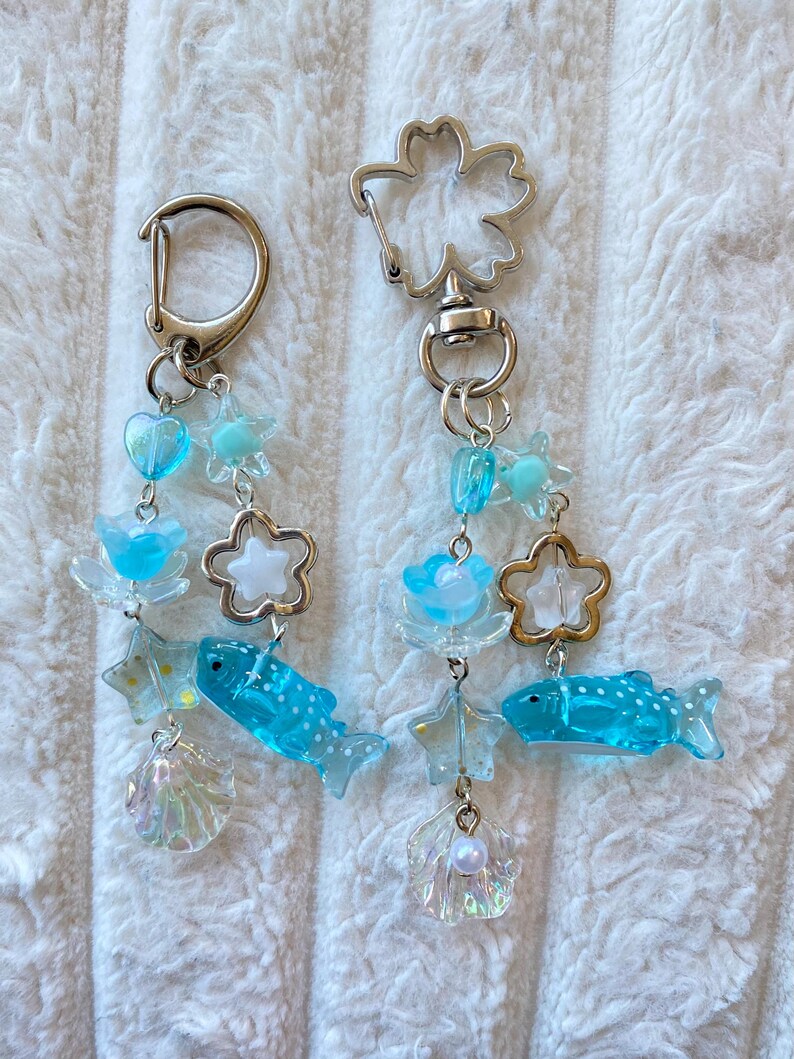 Whale Shark Keychain, Turquoise Whale Shark, Teal, Blue Green, Kawaii ...