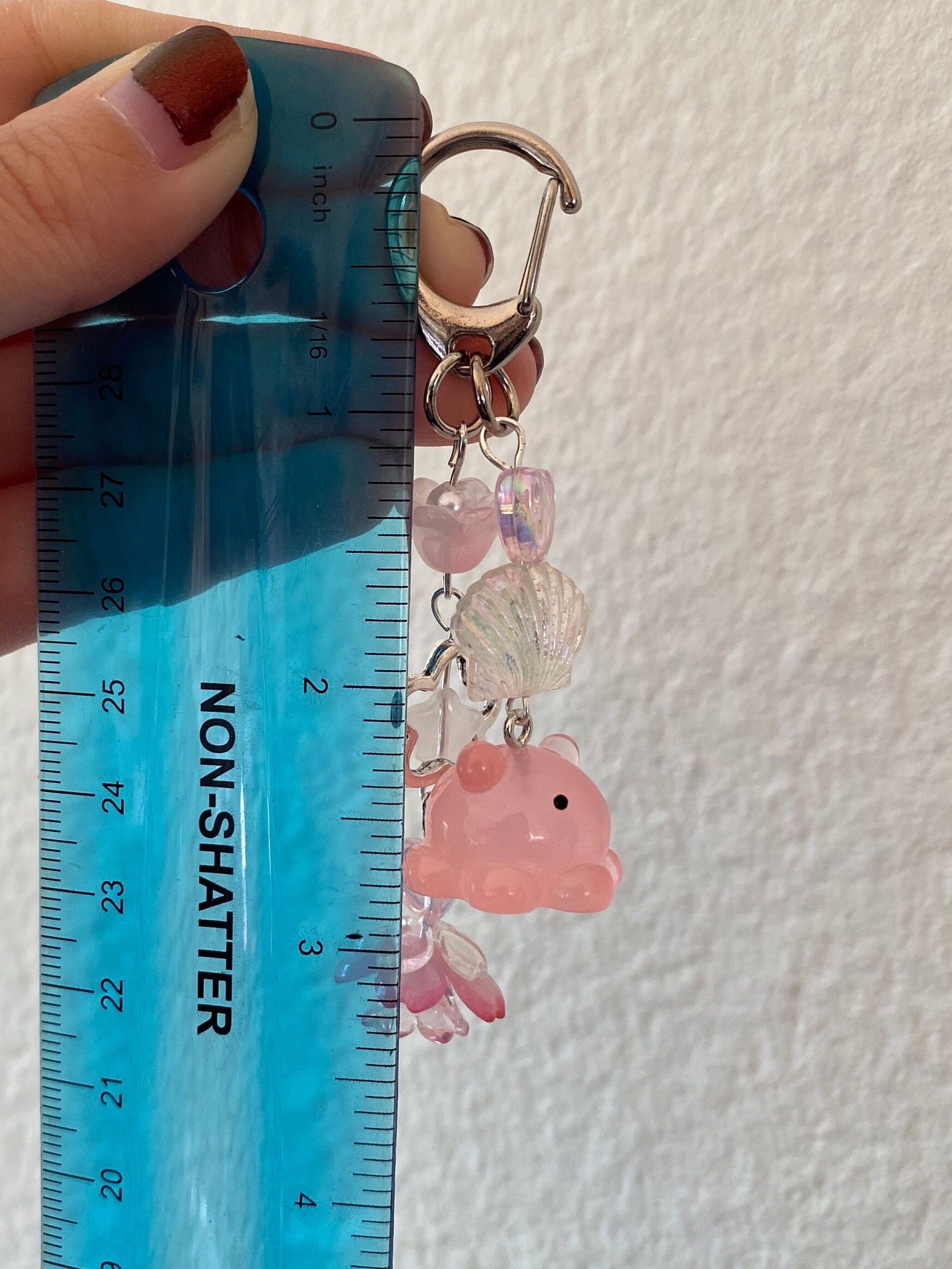 Flapjack Octopus Keychain, Pink Octopus, Kawaii, Cute, Cherry Blossoms ...