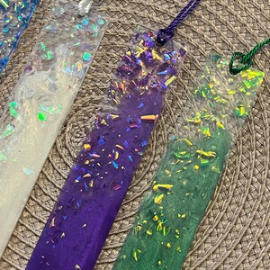 Enchanting Resin Bookmarks: Glitter Glam and Confetti Charm Glitter ...