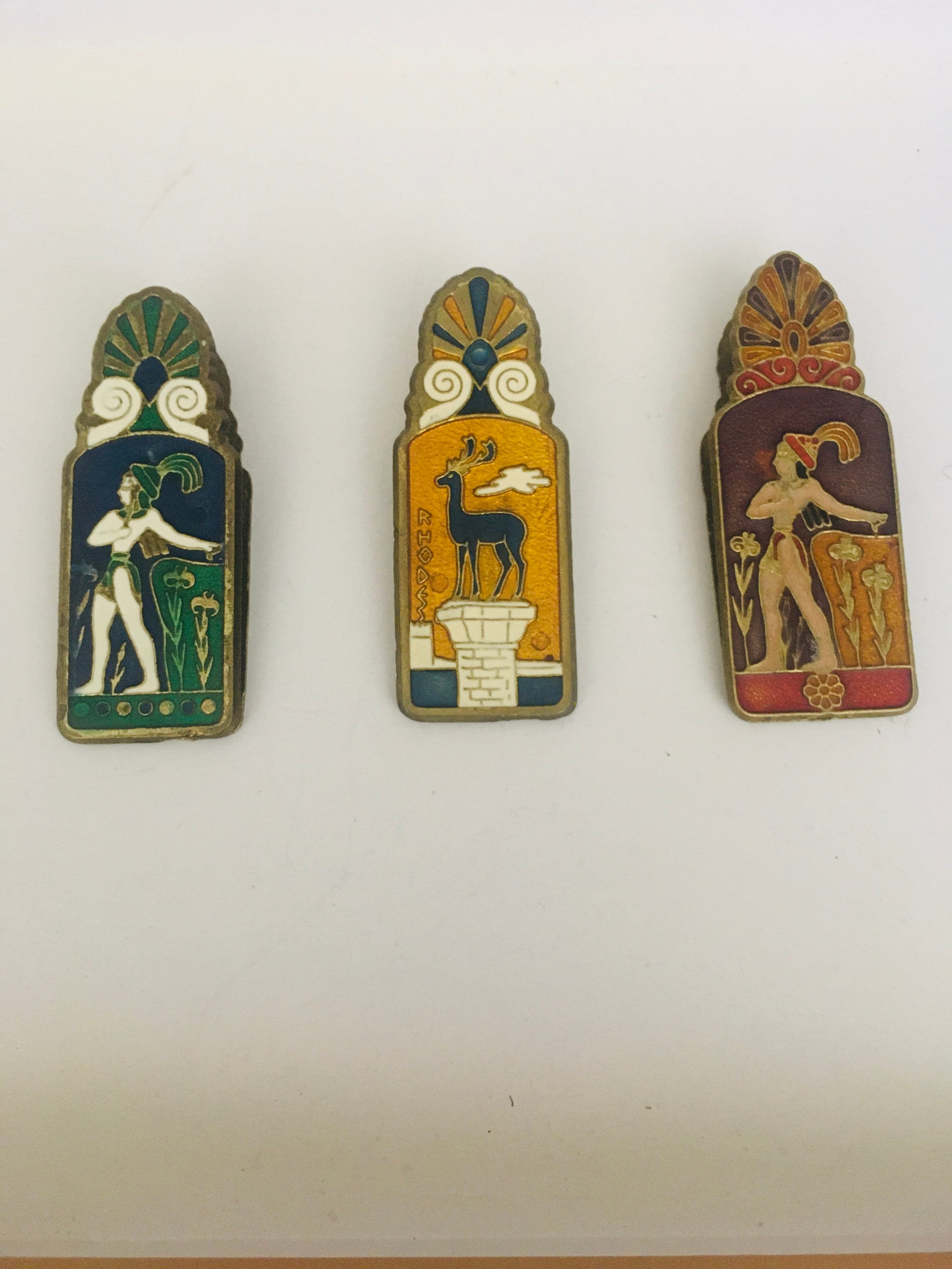 Greek Antique God Art Deco Brass Paper Clips - Etsy