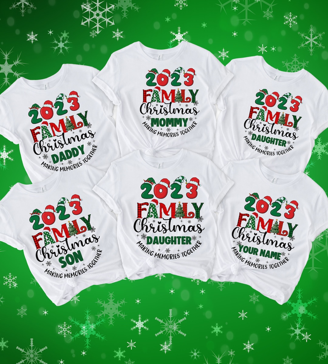 Personalized Family Christmas Shirt, Christmas Sweatshirt for Family ...